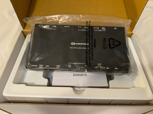 Crestron HD-RX-USB-2000-C HDMI USB Over HDBaseT Receiver - Includes ...