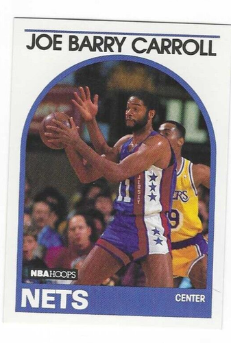 1989-90 NBA HOOPS JOE BARRY CARROLL #198 NEW JERSEY NETS | eBay