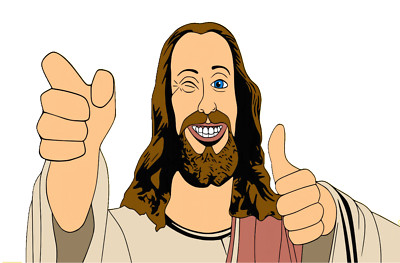 Buddy christ sticker dogma movie weatherproof bumper vinyl decal | eBay