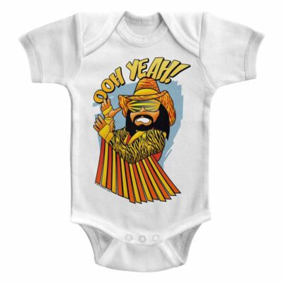 Macho Man Baby Oh White Baby Romper T-Shirt | eBay