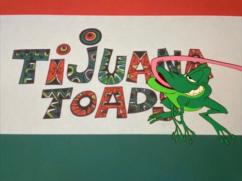TIJUANA TOADS Animation Cel 1969 Vintage Cartoons RARE Production Art ...