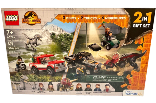 LEGO Jurassic World Dino Combo Pack 2 N 1 Triceratops Velociraptor ...