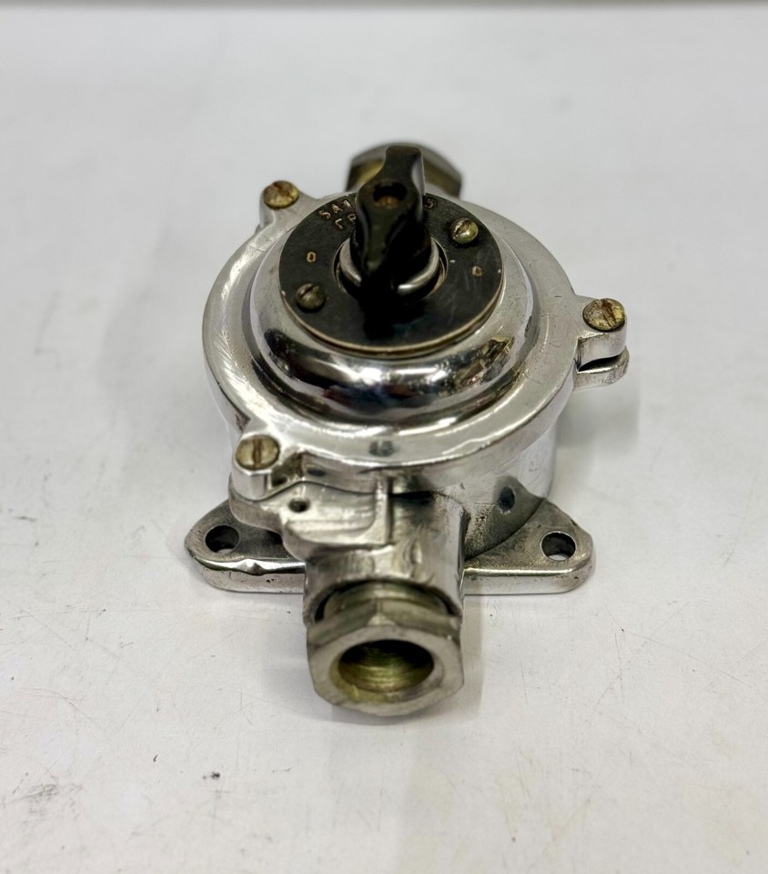 Set of 3 Maritime Chic Vintage Old Aluminum Rotary Ship Switches ...