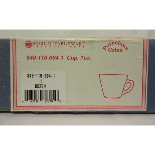 Porcelana Crisa World China Diner Restaurant Ware Coffee Mug Cup White ...