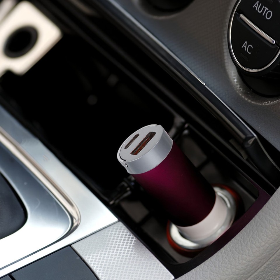 Clear Mini Car Charger Dual Port Fast Charging Adapter 120w Universal ...