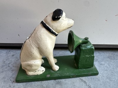 Vintage Nipper the RCA Victor Victrola Dog & Phonograph Cast Iron Coin ...