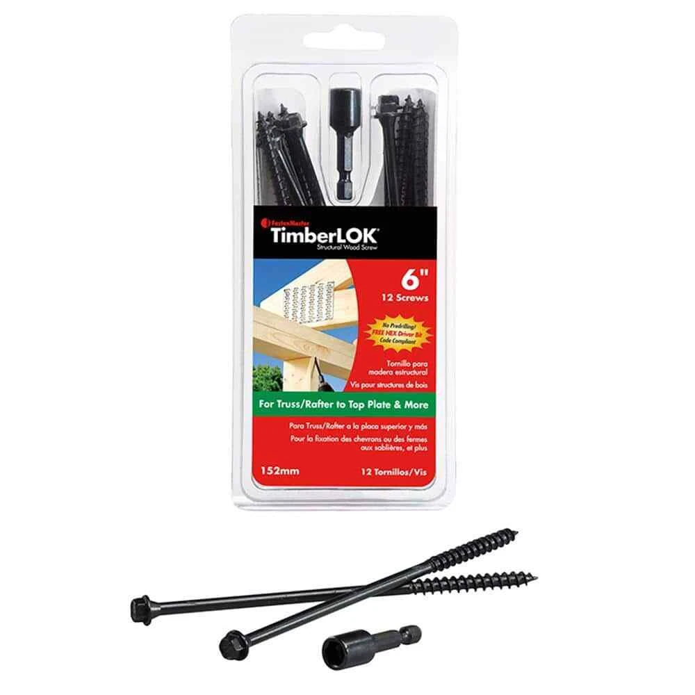 FastenMaster 6 HeadLOK Structural Wood Screws (12-Pack), 44% OFF