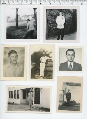 (10) Vintage photo lot / YOUNG MEN Teenage Boys GUYS in Portraits OLD ...