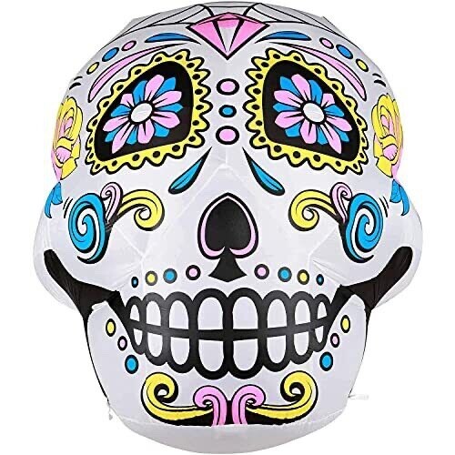 Holidayana Day of The Dead Sugar Skull Halloween Inflatable 6FT NEW | eBay