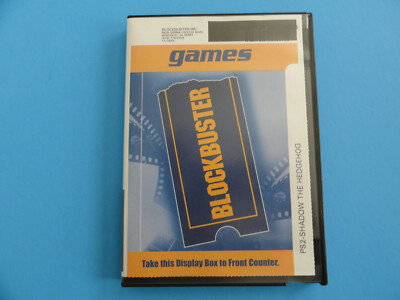 PLAYSTATION 2 - SHADOW THE HEDGEHOG BLOCKBUSTER VIDEO RENTAL CASE | eBay