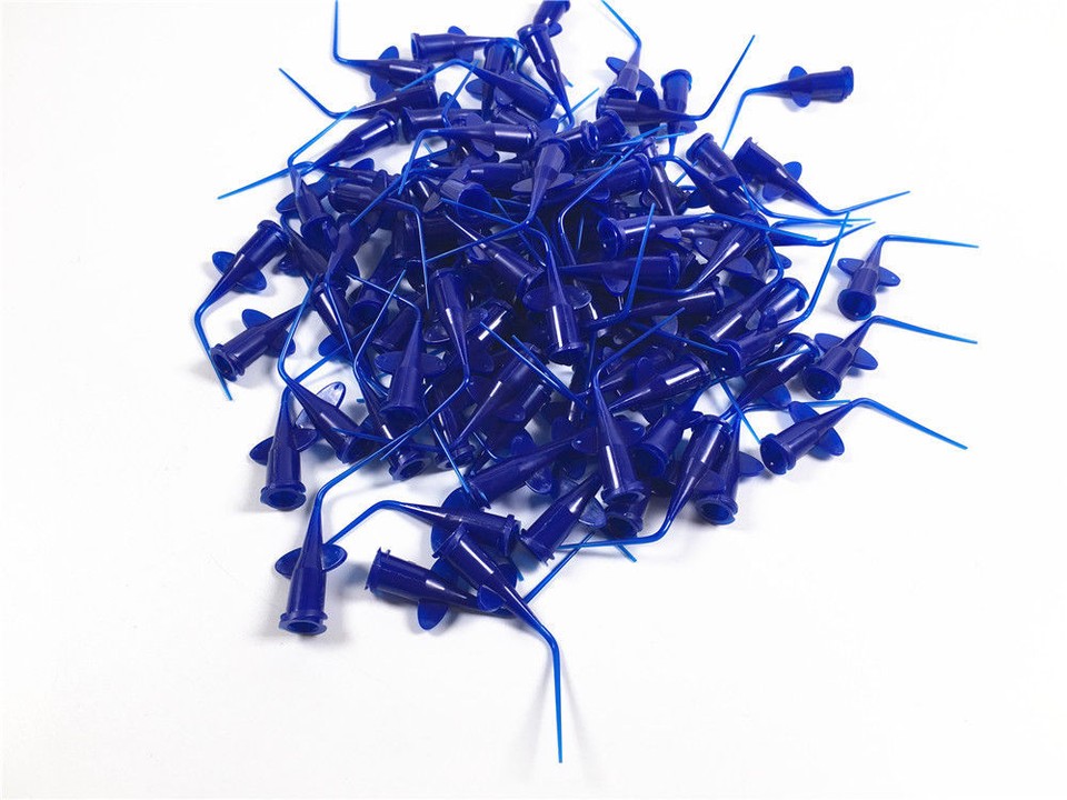 100Pcs Endo Root Canal Tips Dental Irrigation Tips Flexible Flushing ...