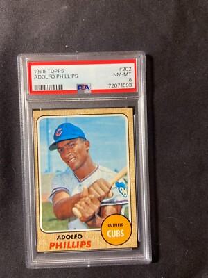 1968 Topps PSA 8 #202 Adolfo Phillips | eBay