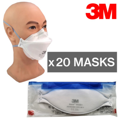 3M Aura 9320+ FFP2 Face Mask Respirator | 20 Masks | UK Stock | Trusted ...