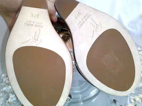 BNIB GIUSEPPE ZANOTTI CLASSIC 'ALIEN' HEEL-LESS PUMPS SZ 37.5 (7-7.5US ...