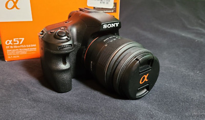 Sony Alpha SLT-A57 APS-C HD CMOS Sensor Digital SLR Camera with 3 ...