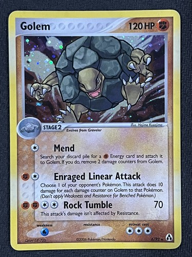 Golem ( EX Legend Maker) Holo Rare 6/92 2006 Pokemon Card LP/NM | eBay