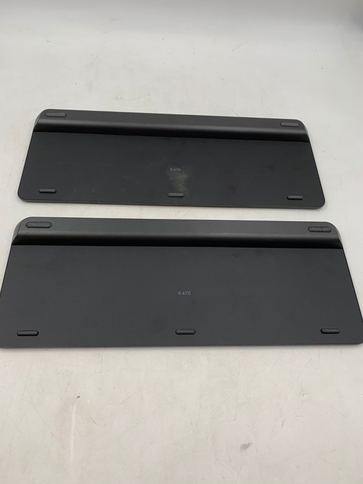 Lot of 2 Logitech K470 Black Wireless USB-Nano Portable QWERTY Keyboard ...