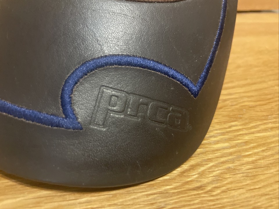 VTG NFR Wrangler National Finals Rodeo Hat Cap Las Vegas 2002 Leather W ...