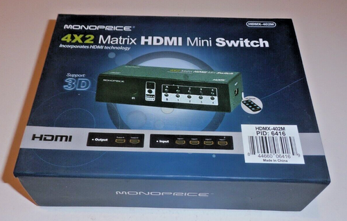 Monoprice 4X2 Matrix HDMI Mini Switch | eBay