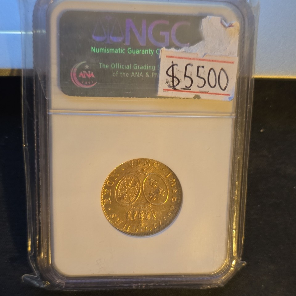 RARE! 1730 Pau France Gold L'Or Coin NGC MS 63 Gold Color Certified ...