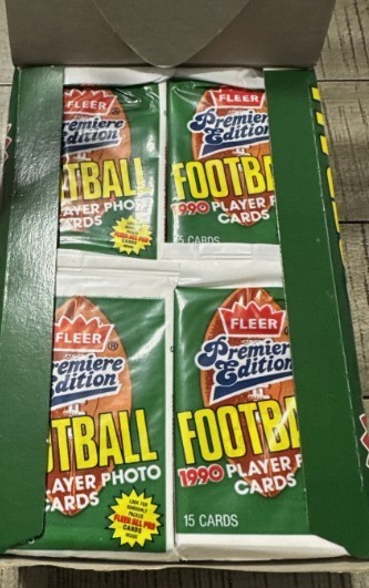 1990 Fleer NFL Football Complete Wax Box (36 Factory Sealed Packs) | eBay