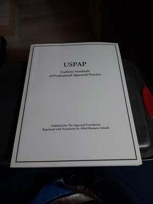 USPAP BOOK UNIFORM STANDARDS OF PROFESSIONAL APPRAISAL PRACTICE | eBay