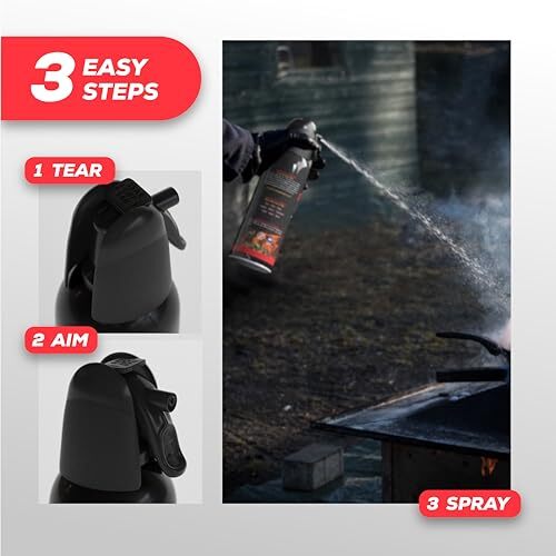 Fire Extinguisher for Home | Made in USA | Foam 3-Pack Fire Spray Fire ...