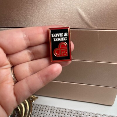 Love & Logic Red Enamel Pin | eBay