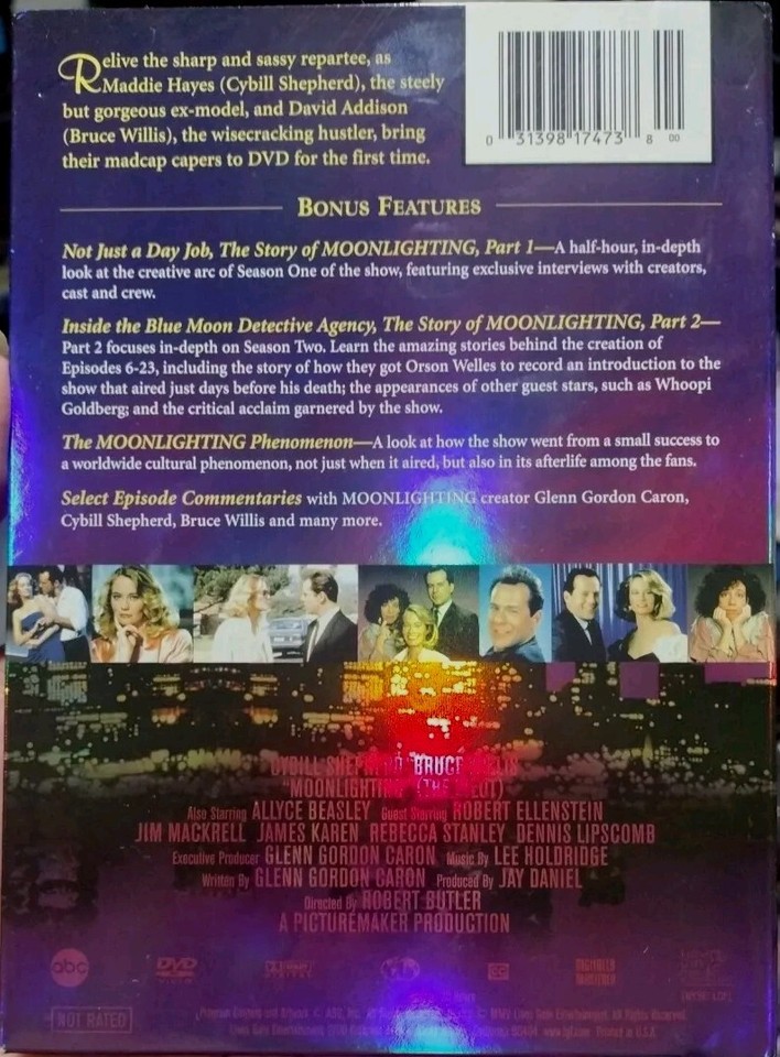 Moonlighting - Seasons 1 & 2 (6 DVD Set, 2005) LIKE NEW & VERY GOOD ...