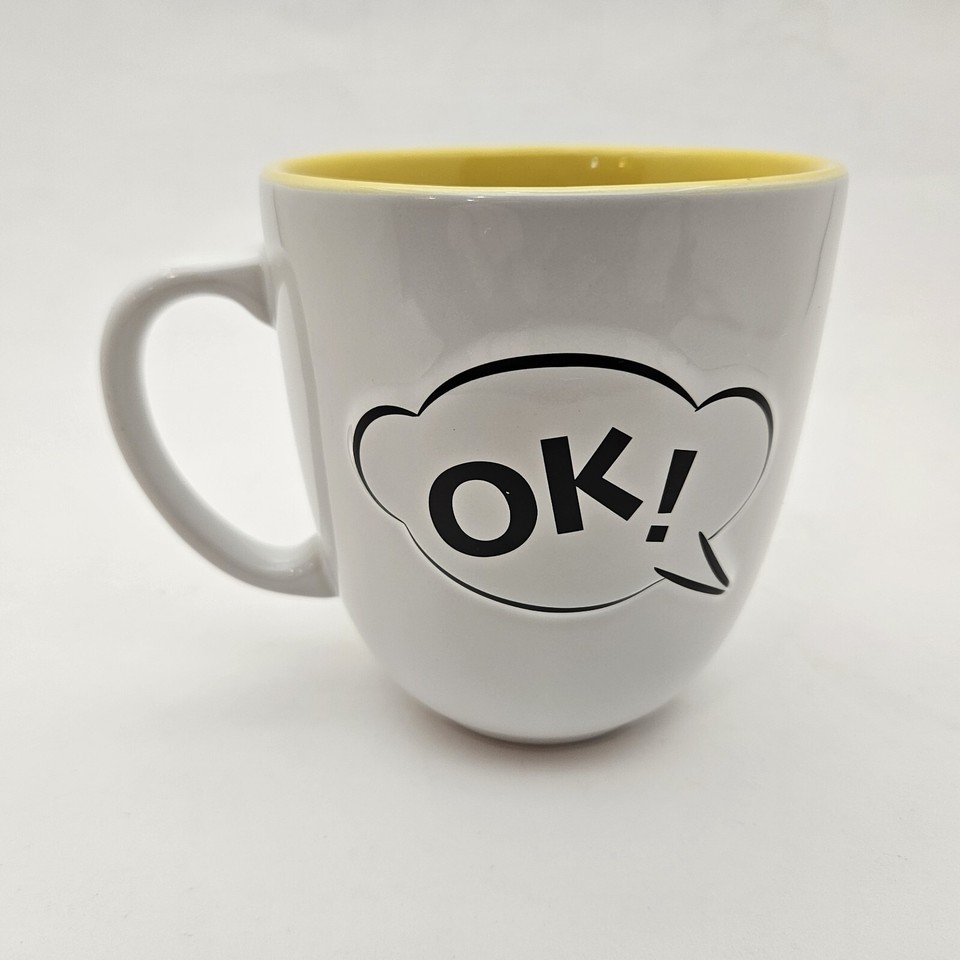 Mickey Mouse OK Coffee Tea Mug Ceramic 16 oz Disney Store Vintage L11 ...