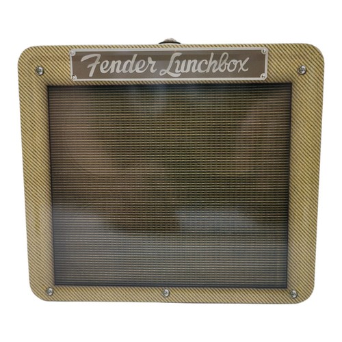 Fender Guitar Limited Edition Metal Tin Lunch Box 2000 Vintage Tweed ...