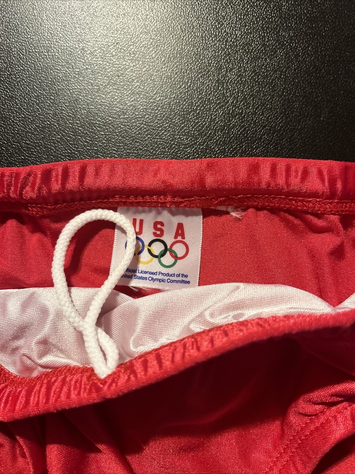 Vintage USA Olympic Speedo Diving Swim Brief, Mens Size 30 Red | eBay