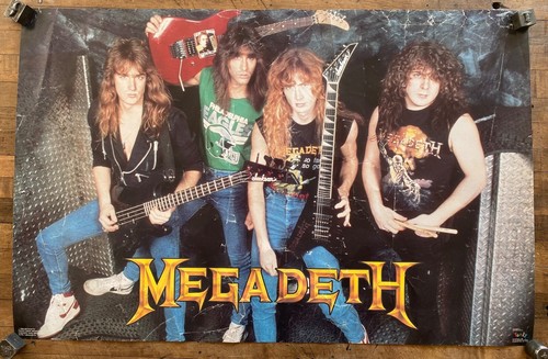 Vintage Megadeth 80s Band Poster 1988 80s Heavy Metal | eBay