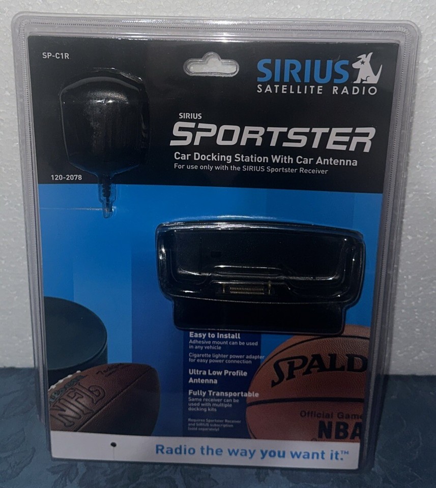Sirius Sportster SP-R1 Portable Satellite Radio Receiver & SPC1 Docking ...