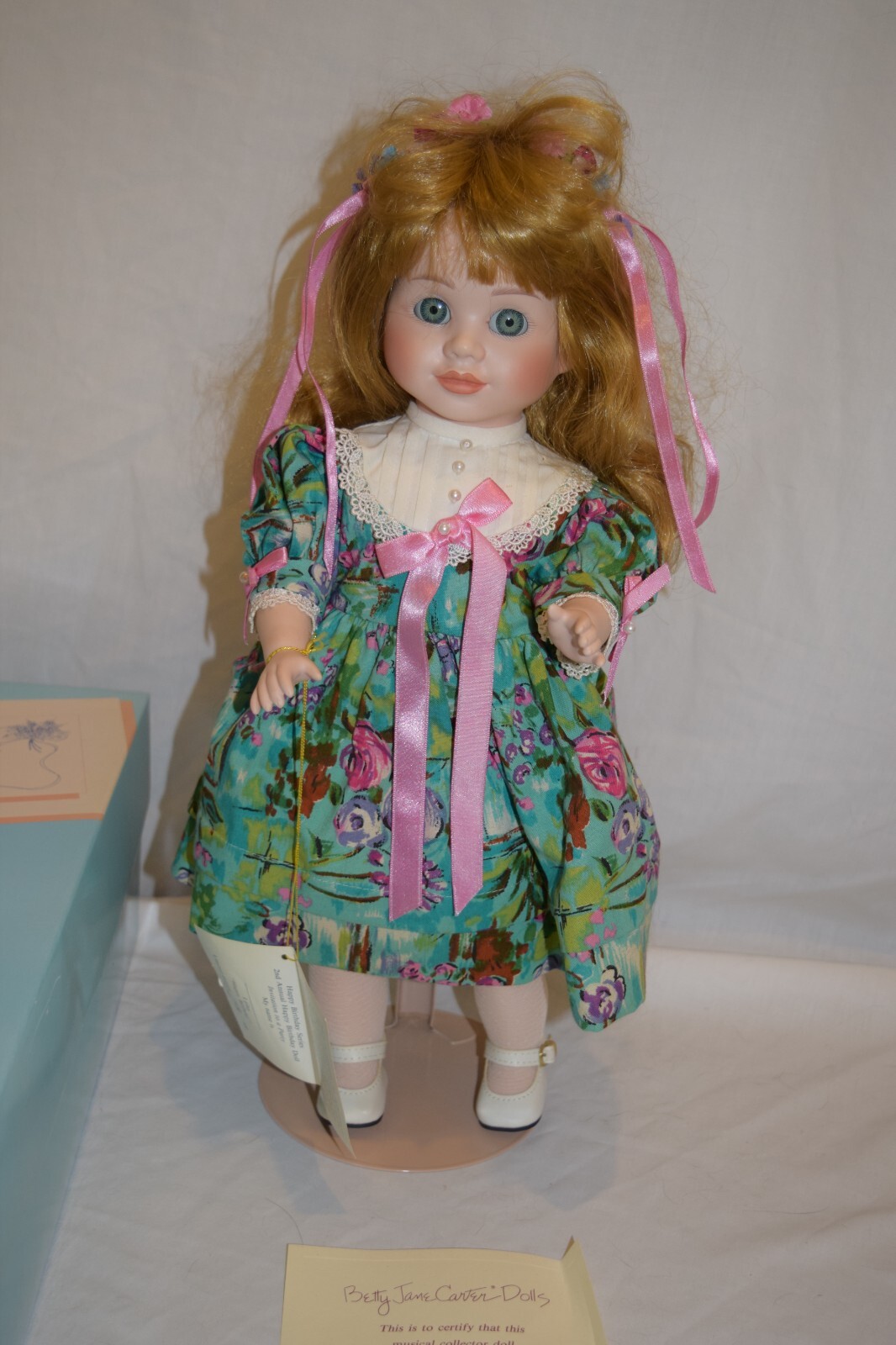 BETTY JANE CARTER/GOEBEL PORCELAIN DOLL 2ND HAPPY BIRTHDAY SERIES BETTE ...