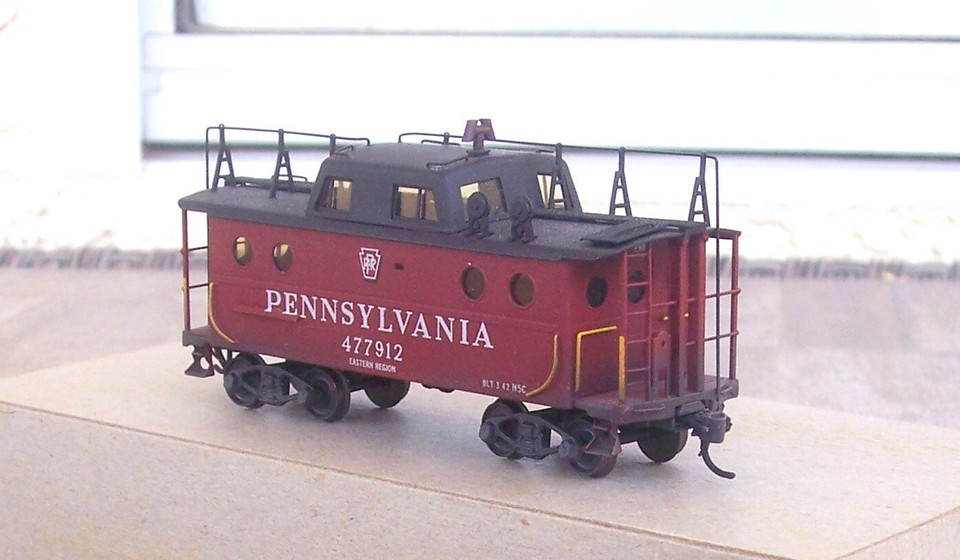 Brass Pennsylvania Railroad N5C Caboose #477912 HO Scale PRR Alco ...