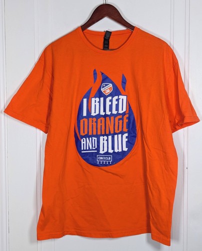 FC Cincinnati T-Shirt Size XL Orange FCC Soccer MLS Bleed Blue Hoxworth ...