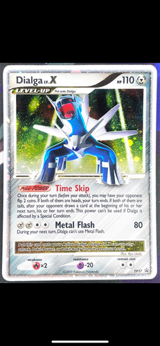 Pokemon Diamond & Pearl Dialga LV.X Black Star Promo Card #DP37 MP-DMG ...