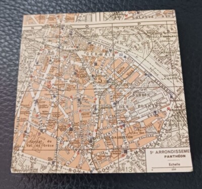 NOTEPAD, Paris Map, Unruled, Page Designs Are Light Version Of Cover ...