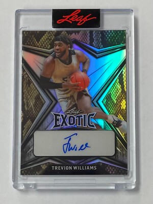 Trevion Williams 2022 Leaf Exotic Basketball #BA-TW1 2/10 Autograph ...