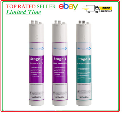 Pure Blue 1-Year Filter Pack for 1:1 Reverse Osmosis Water Filtration ...