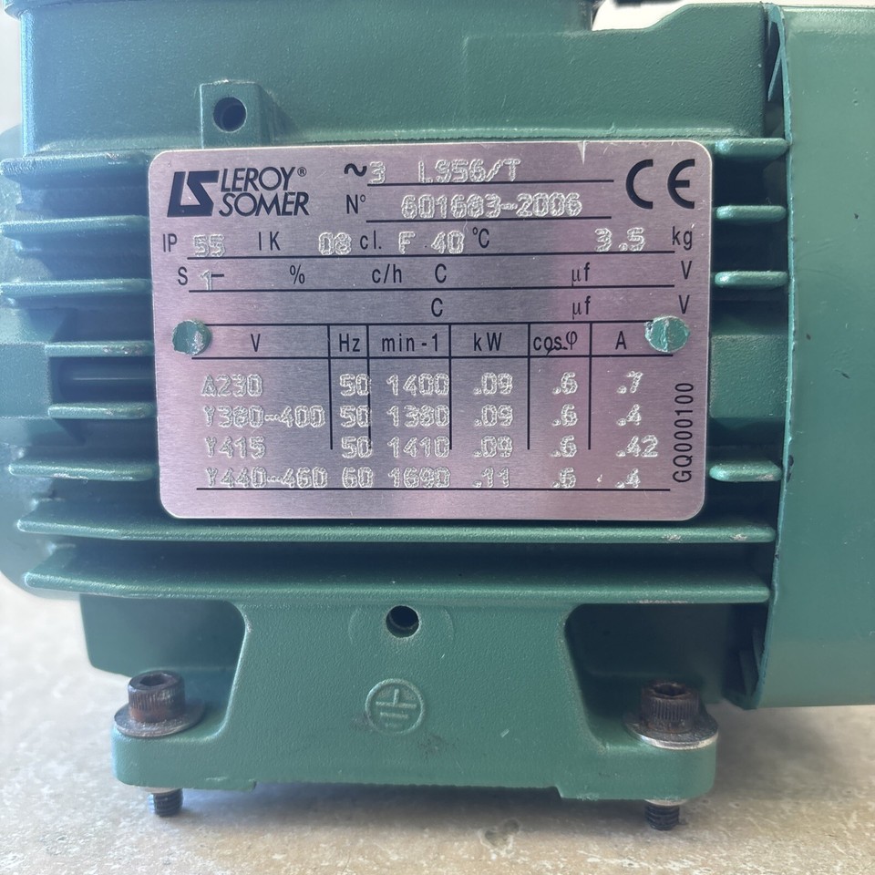 Leroy Somer LS56/T Induction Motor | eBay