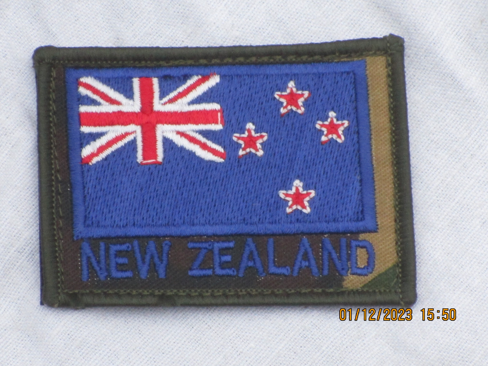 New Zealand Flag Patch & Union Jack,DPM Woodland, 55x75mm,Klett ...