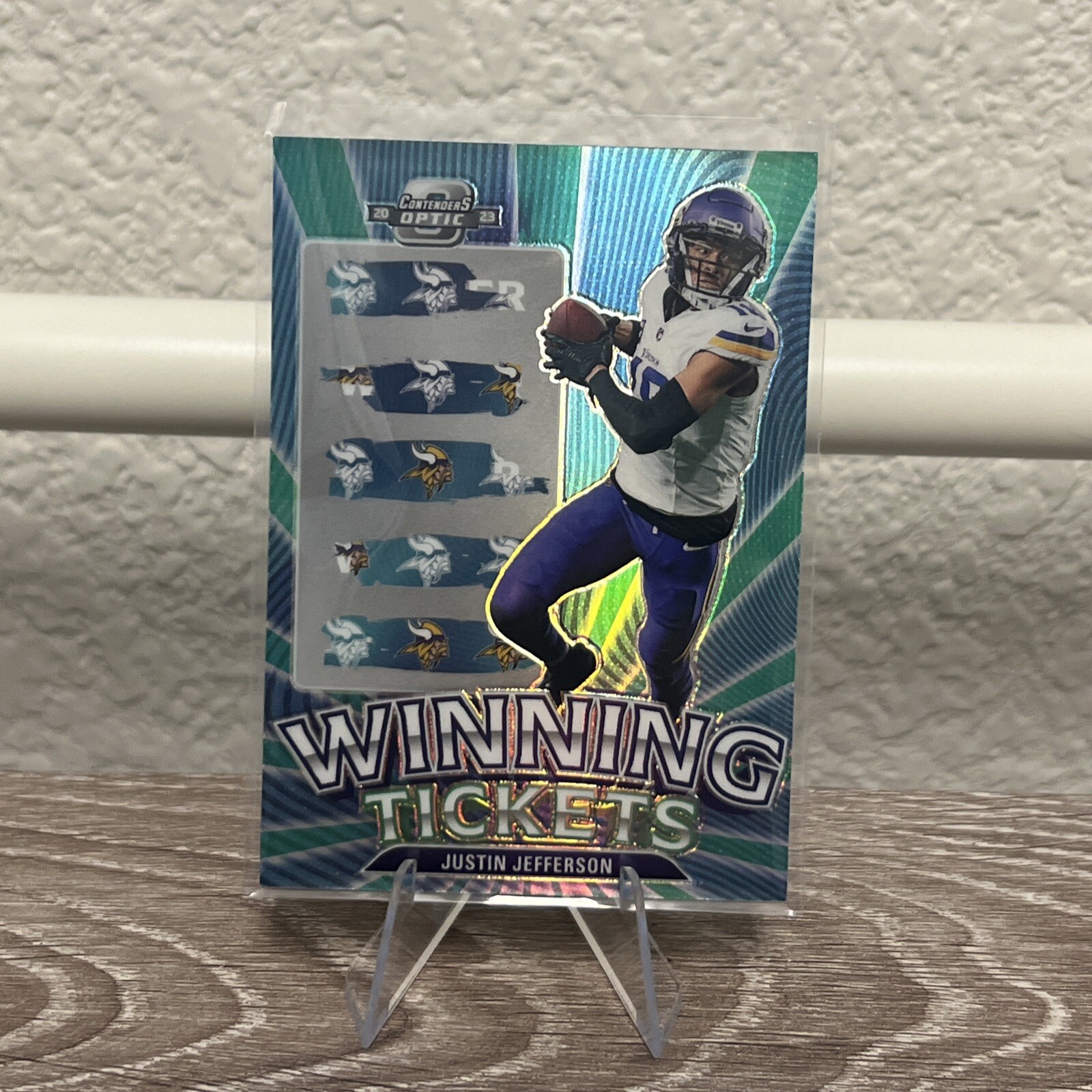 2023 Contenders Optic JUSTIN JEFFERSON Winning Tickets #WT-5 Minnesota ...