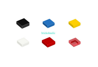 Lego Tile 1 x 1 with Groove (3070) Flat Smooth Parts Pieces Lot ALL ...