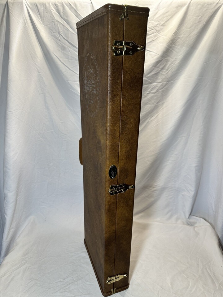 VINTAGE Gun-Ho Sport Cases Leather Gun Rifle Case Briefcase Combo Lock ...