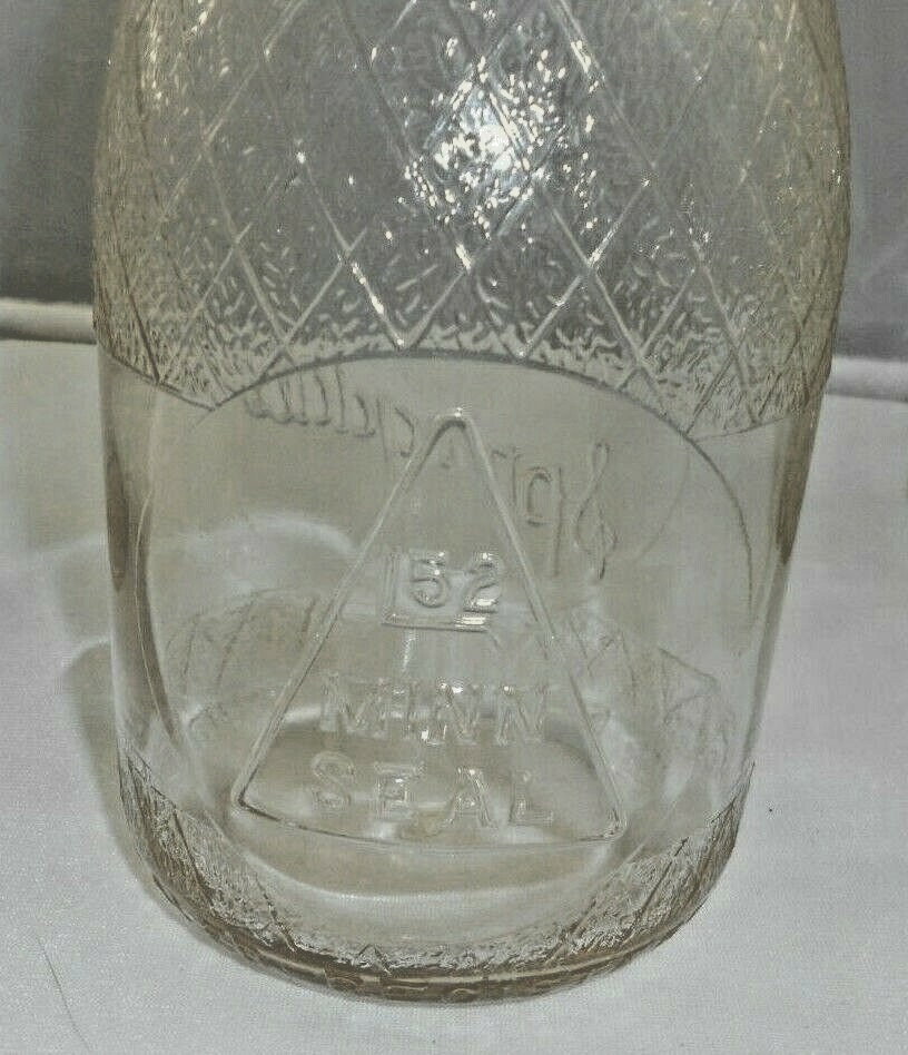 Vtg Springdale Quart Dairy Bottle Duluth? Minn MN? Unusual style Milk ...