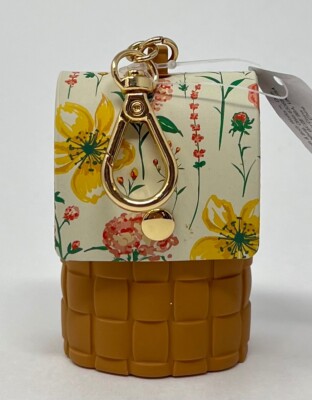 BATH & BODY WORKS BOTANICAL WOVEN POCKETBAC HOLDER HAND SANITIZER SNAP ...