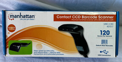 Manhattan Contact CCD USB Barcode Scanner, 80mm | eBay