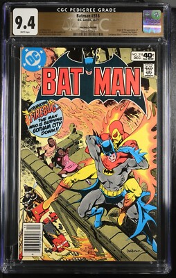 1979 Batman 318 CGC 9.4 Pedigree Origin and 1st Appearance of Firebug ...